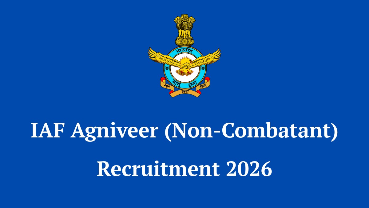 IAF Agniveer Non-Combatant Recruitment 2026: Application Form, Salary ...